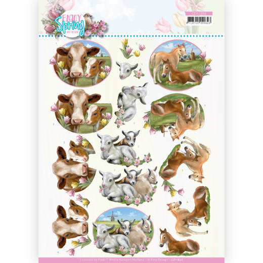 CD11656 3D Cutting Sheet - Amy Design - Enjoy Spring - Farm Animals ...
