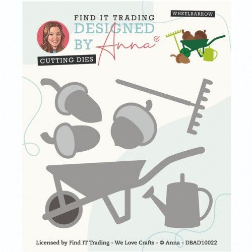 Designed by Anna - Mix and Match Cutting Dies - Wheelbarrow - DBAD10022