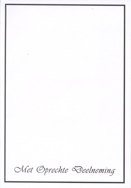 Condoleance kaart Knutselkraam.com