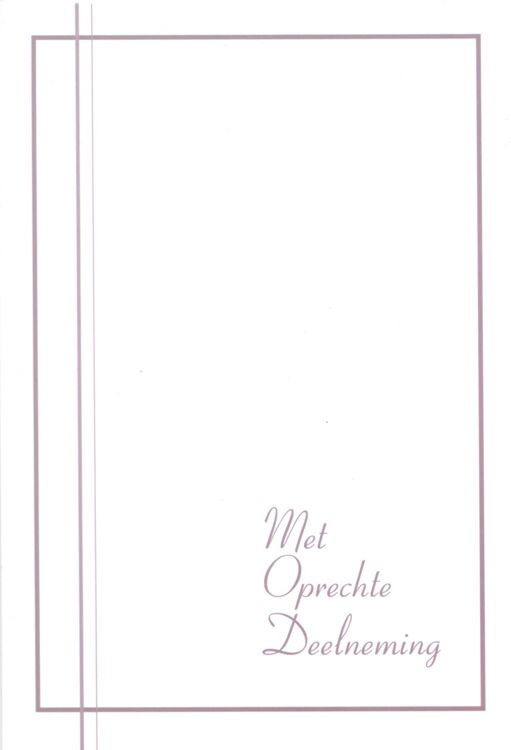 Condoleance kaart Knutselkraam.com