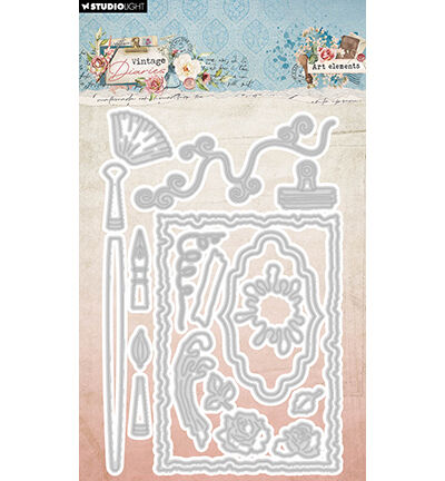 StudioLight Cutting dies Art elements Vintage Diaries nr.814